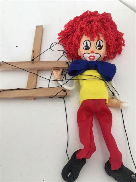 CLOWN STRING PUPPET Etsy
