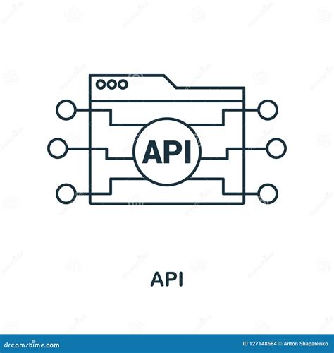 Api Outline Icon Simple Design From Web Development Icon Collection Ui And Ux Pixel Perfect