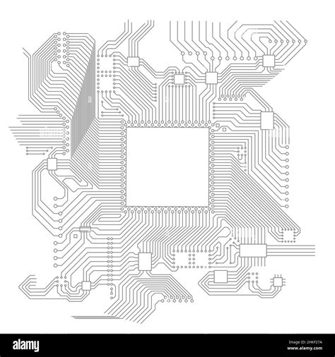 Simple Circuit Board Drawing