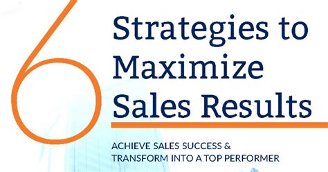 6 Strategies To Maximize Sales Results Impax