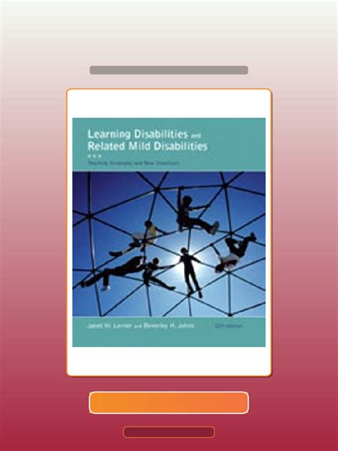 Learning Disabilities And Related Mild Disabilities 12th Edition Lerner