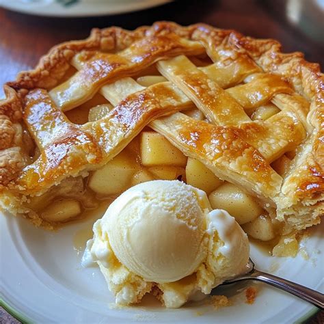 Best 12 Apple Pie A Golden Flaky Apple Pie With A Lattice Crust Served