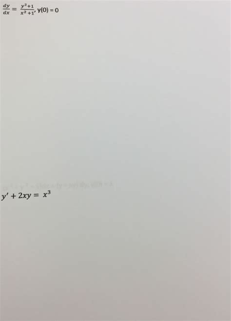 Solved Differential Equationsolve The Given Differential