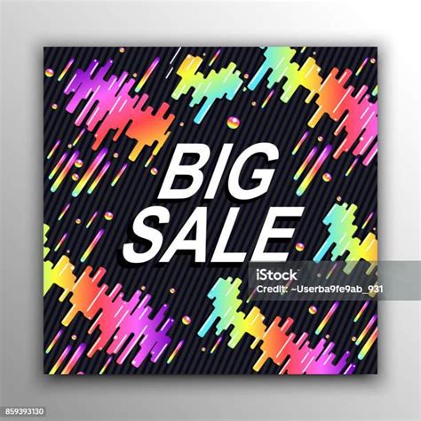 평면 기하학적 패턴으로 큰 판매 배너입니다 추상 화려한 배경입니다 전단지 포스터 현수막 배너에 적용 가능 합니다 벡터 일러스트 레이 션 0명에 대한 스톡 벡터 아트 및 기타