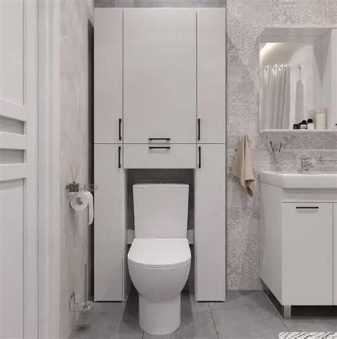 Шафа пенал у ванну Mebelproff ПВ 11 шафка для речей в ванну кімнату Білий фото відгуки