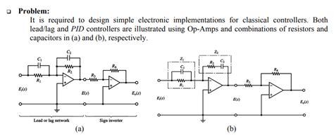 Solved Problem It Is Required To Design Simple Electronic Chegg Com