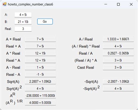C Helper Add Exponents To The Complex Number Class In C