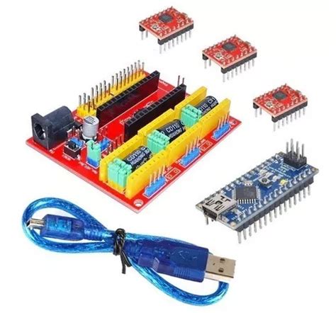 Kit Cnc Shield Arduino Nano Nano 3 Driver A4988 Cable
