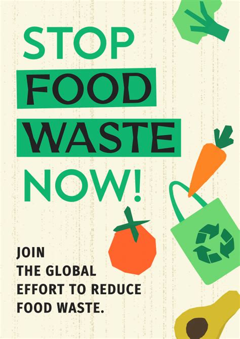 End Food Waste Initiative Flyer Join The Movement For Sustainability