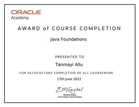 Allu Tanmayi On Linkedin Java Oracle Technicalhub