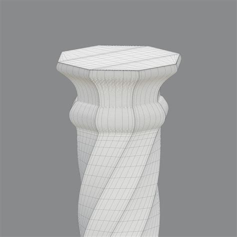 Twisted Column 3d Model 10 Blend Obj Fbx Dae Free3d