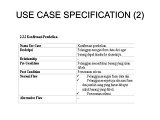 Use Case Dan Use Case Specification Toko Musik Online ODP
