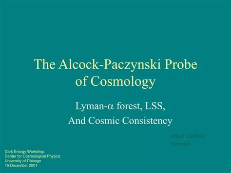 Ppt The Alcock Paczynski Probe Of Cosmology Powerpoint Presentation Free Download Id1223436