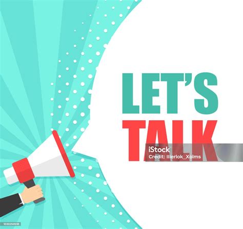 남성 손 들고 확성기와 토크 연설 거품 하자 스피커입니다 비즈니스 마케팅 및 광고 배너입니다 벡터 일러스트입니다 말하기에 대한 스톡 벡터 아트 및 기타 이미지 Istock