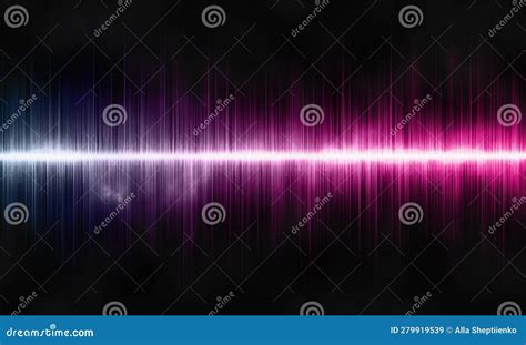 Sound Waves Oscillating With The Glow Of Light Abstract Technology