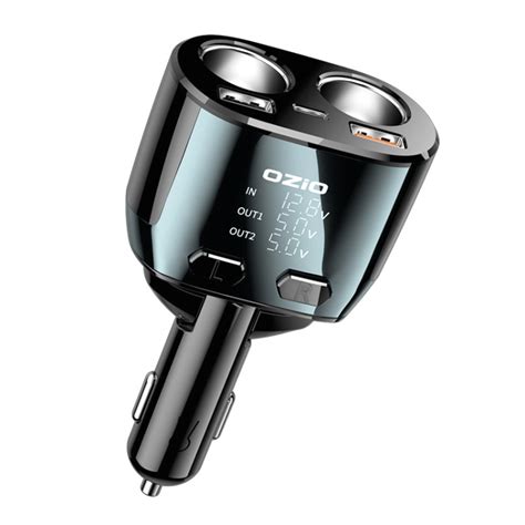 Cl48tc 66w Pd 20w Usb 듀얼 포트 다기능 차량용 충전기듀얼 담배 라이터 포함