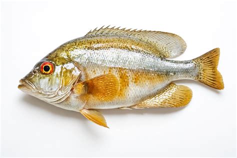 Fresh Yellowtail Snapper Fish Isolated On White Background 47942627