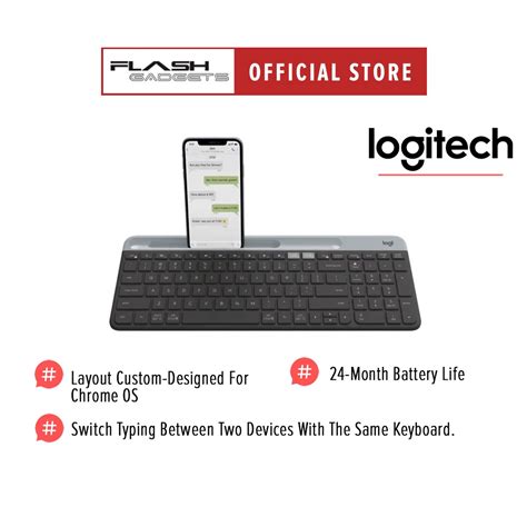 Logitech K580 Slim Multi Device Wireless Keyboard For Chrome Os 1 Year Logitech Warranty
