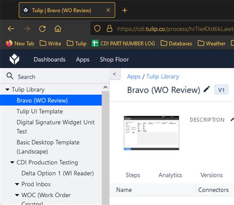 tulip app groups drag and drop not working support troubleshooting
