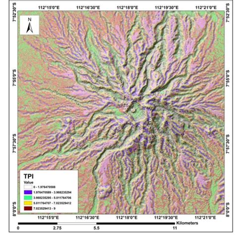 The Stream Power Index Spi Map Download Scientific Diagram