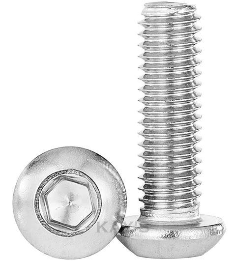 Unf Button Head Screws Allen Key Socket Bolts A2 Stainless Steel 10 14