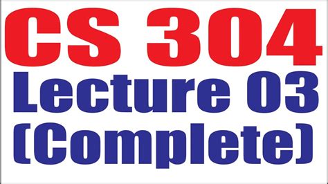 Cs304 Oops Lecture 03 Complete Virtual University Youtube