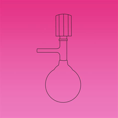 Schlenk Flask With High Vacuum Valve Glass Dixon Science
