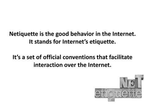 Netiquette PPT