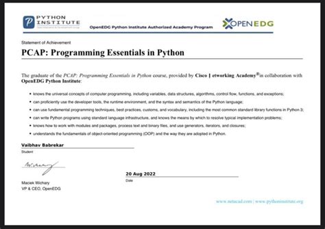 vaibhav babrekar on linkedin python programming