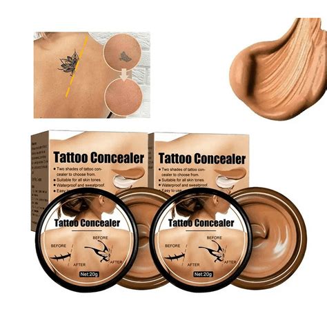 2 Pack Professional Tattooscar Concealerwaterproof Scar Birthmark