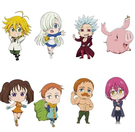 Pin By Victoria Walters On Nerd Art Anime Chibi Seven Deadly Sins