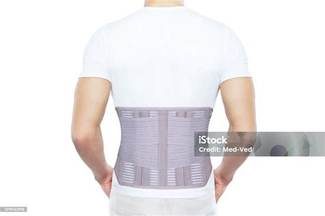 정형 외과 요추 지원 코르셋 제품 요추 지지벨트 등 쇄골 척추의 자세 교정기 요추 허리 지원 벨트 강한 허리 중괄호 지원 가냘픈에 대한 스톡 사진 및 기타 이미지 Istock