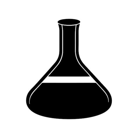 Flask Silhouette Vector Illustration Design Premium Ai Generated Vector