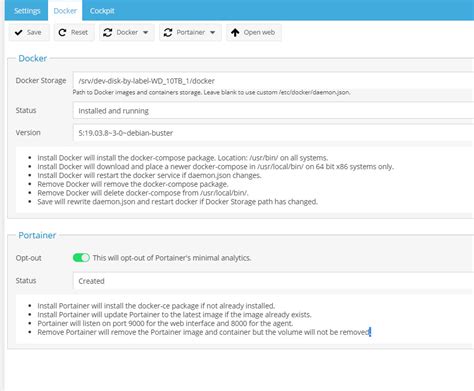 Reconnecting With My Existing Docker Data And Portainer Not Working Docker Openmediavault