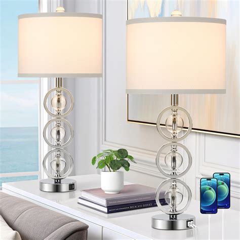 Contemporary Table Lamp Silver Base Silver Table Lamps At