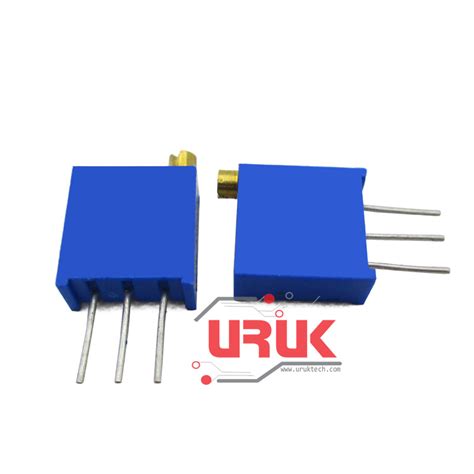 10k Ohm Variable Resistor 25 Turn Potentiometer Uruktech