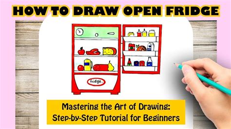 How To Draw Open Fridge Step By Step Youtube