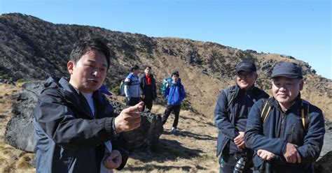 원희룡 김정은 위원장 탑승 헬기 백록담 분화구 착륙 가능