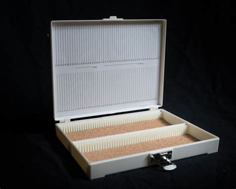 Plastic Microscope Slide Storage Box 100 Place Hitobiotec Corp