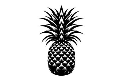 Pineapple Silhouette Vector Illustration Graphic By Skshagor Barmon