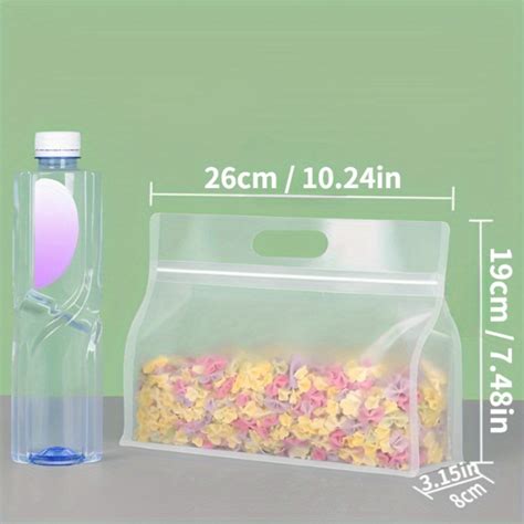 테무 Temu 10pcs 재사용 가능한 실리콘 누수 방지 식품 보관 가방 너트 그레인 야채 과일 및 스낵 주방 주최자 여행용
