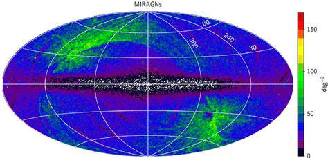 Density Plot Aitoff Projection In Galactic Coordinates Of Our Full