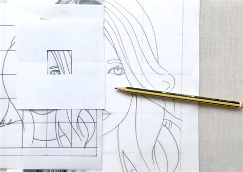 Copying A Portrait Using The Grid Method Arte A Scuola