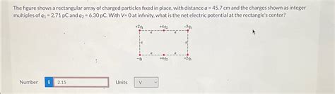 The Figure Shows A Rectangular Array Of Charged