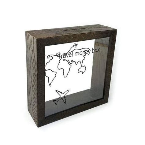 Деревяна копілка скарбничка 20х20 см Travel Money Box хркп0014ка Тур Колекшн 1130502