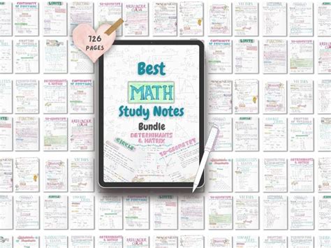 Math Mathematics Aesthetic Notes Pdf Bundle For High School Grade 11 And 12 Newtondesk