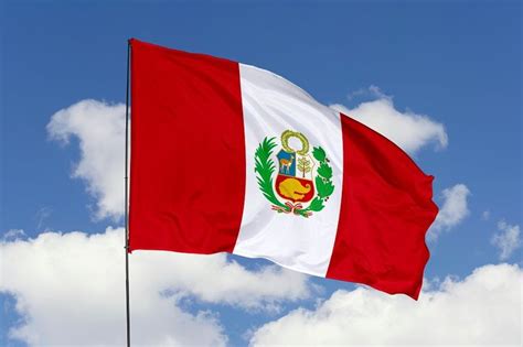 Vibrant Flag Of Peru A Symbol Of National Pride