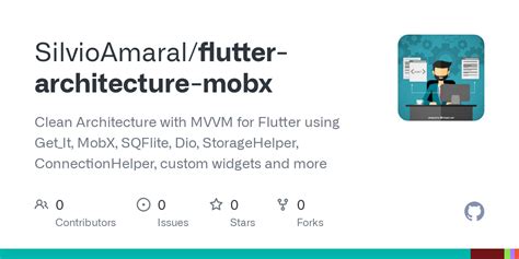 Github Silvioamaralflutter Architecture Mobx Clean Architecture With Mvvm For Flutter Using