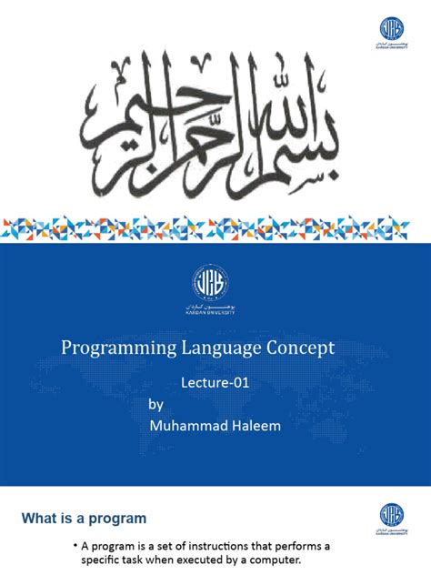Pogramming Language Concepts 01 Pdf Computer Programming Programming