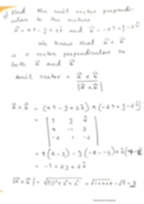 SOLUTION Cross Product Of Vectors Parallel Vectors Studypool